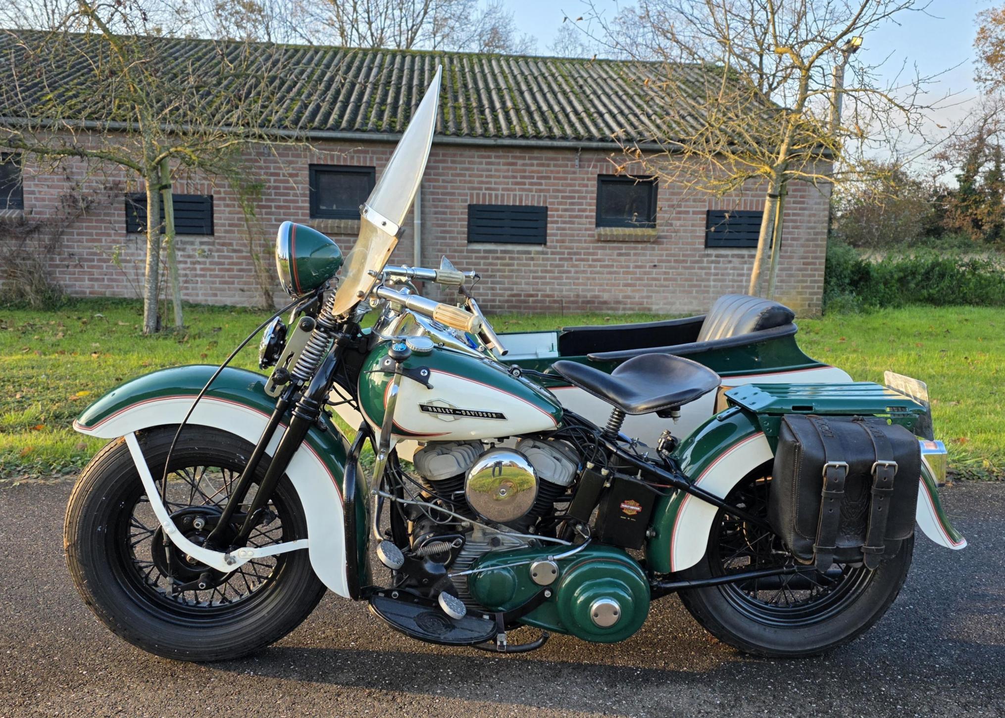 Harley WLA 750cc 1942 with sidecar in fully restored comdition | Dutch ...