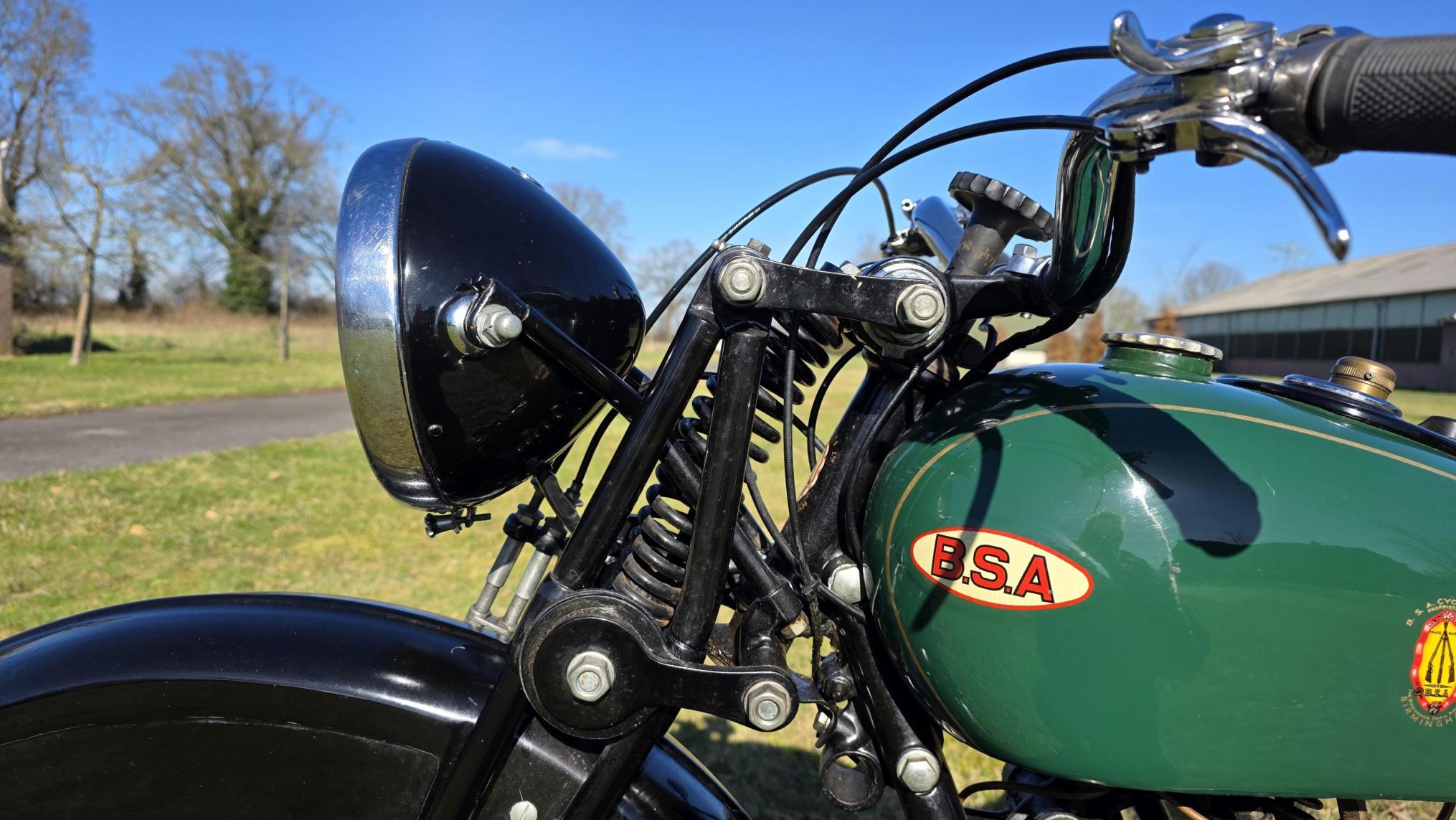 Bsa 600cc ohv Sloper 1935 M35-11 danisch papers | Dutch Lion Motorbikes