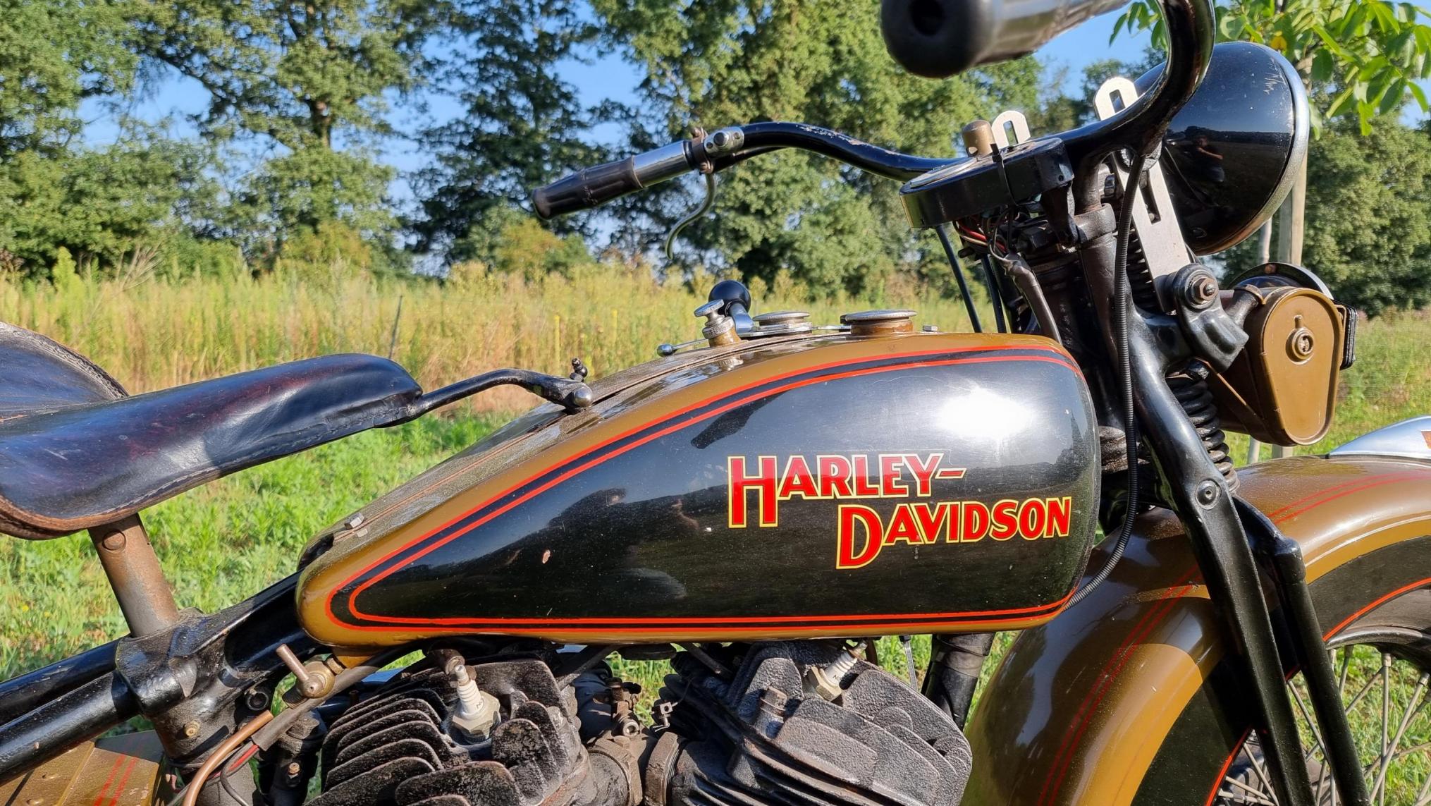 Ultra-rare 1936 Harley Davidson VH 80Ci 1340 with reverse only 305 ...