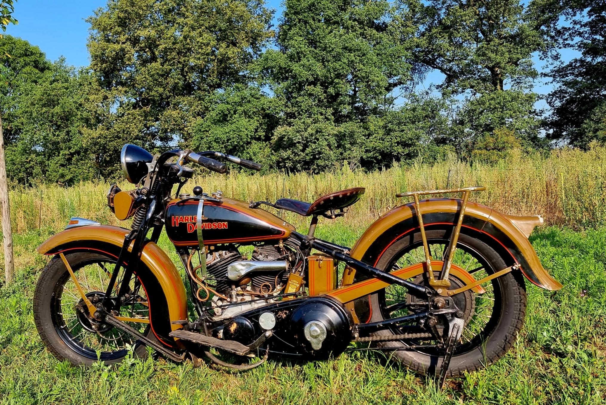Ultra-rare 1936 Harley Davidson VH 80Ci 1340 with reverse only 305 ...