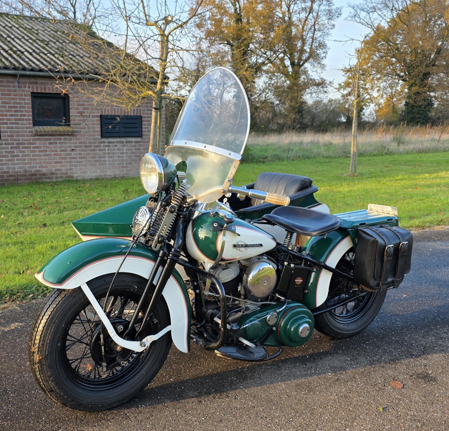 Harley WLA 750cc 1942 with sidecar in fully restored comdition | Dutch ...
