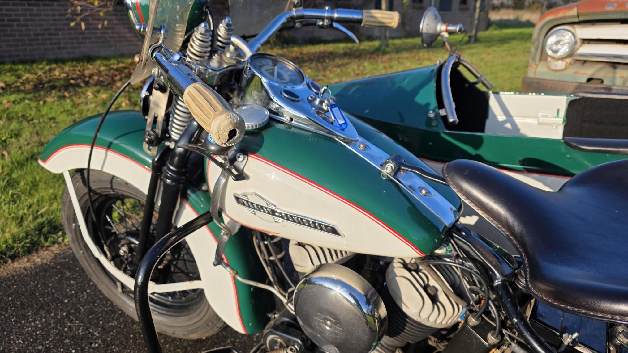Harley WLA 750cc 1942 with sidecar in fully restored comdition | Dutch ...