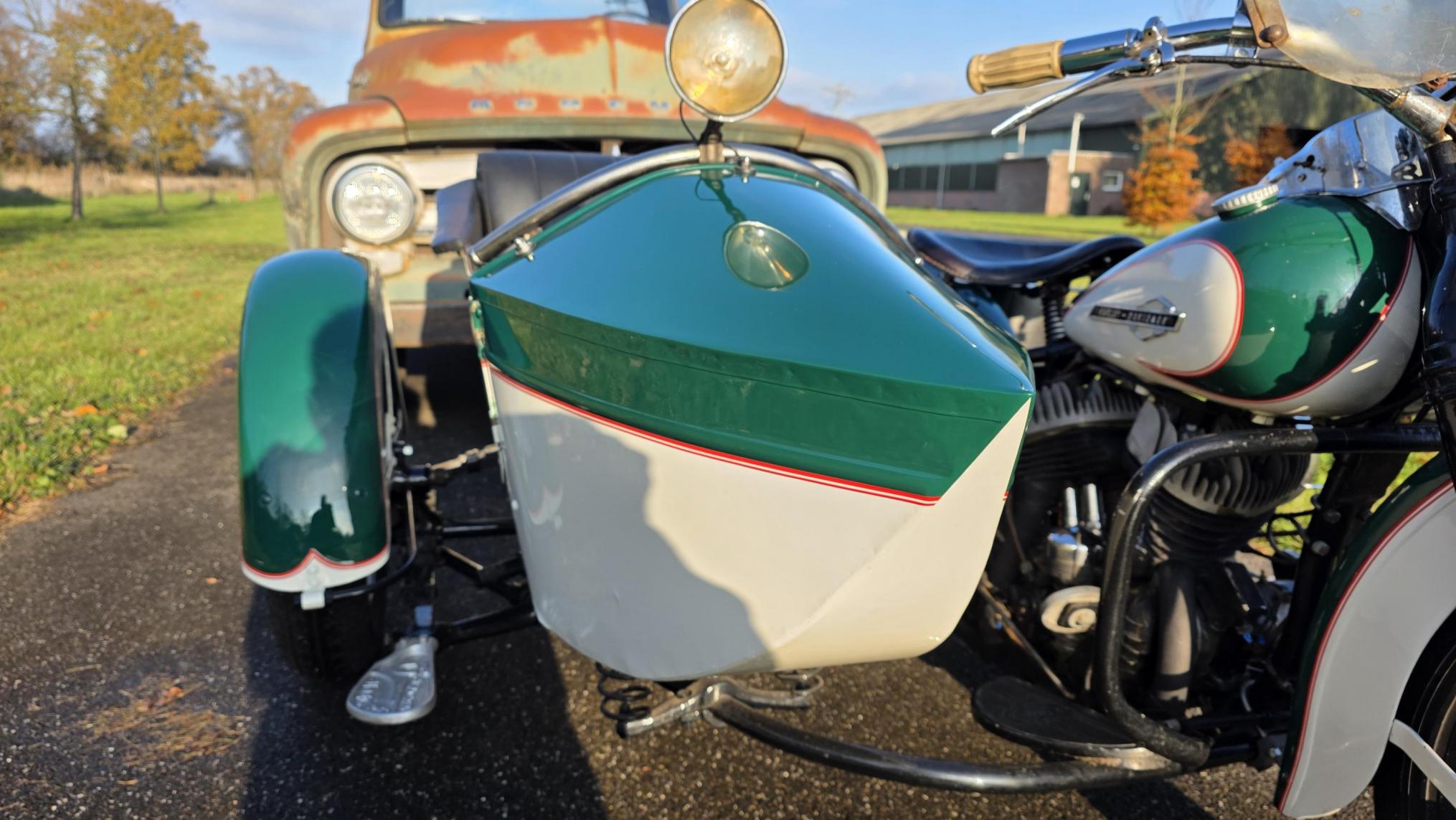 Harley WLA 750cc 1942 with sidecar in fully restored comdition | Dutch ...