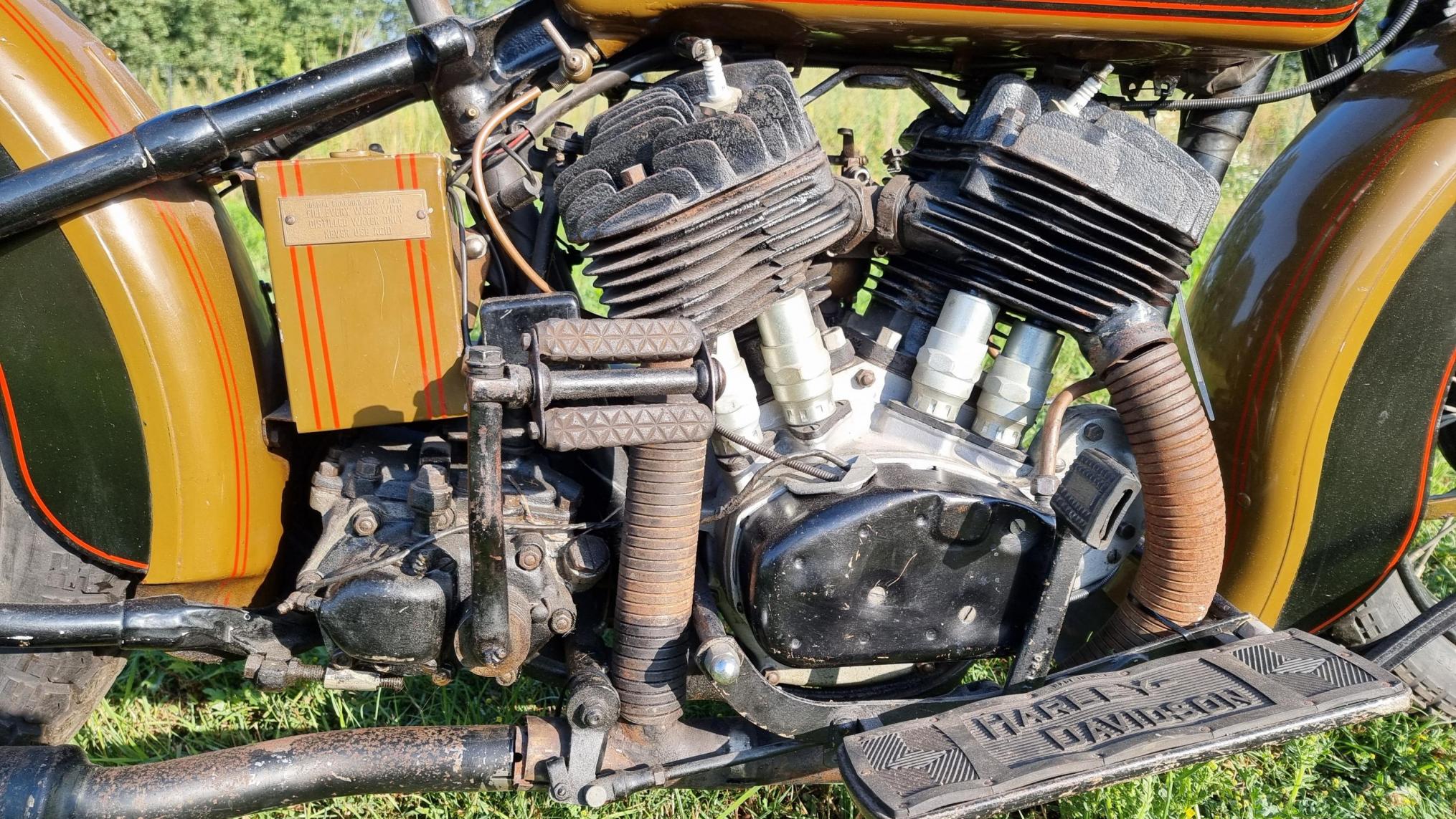 Ultra-rare 1936 Harley Davidson VH 80Ci 1340 with reverse only 305 ...