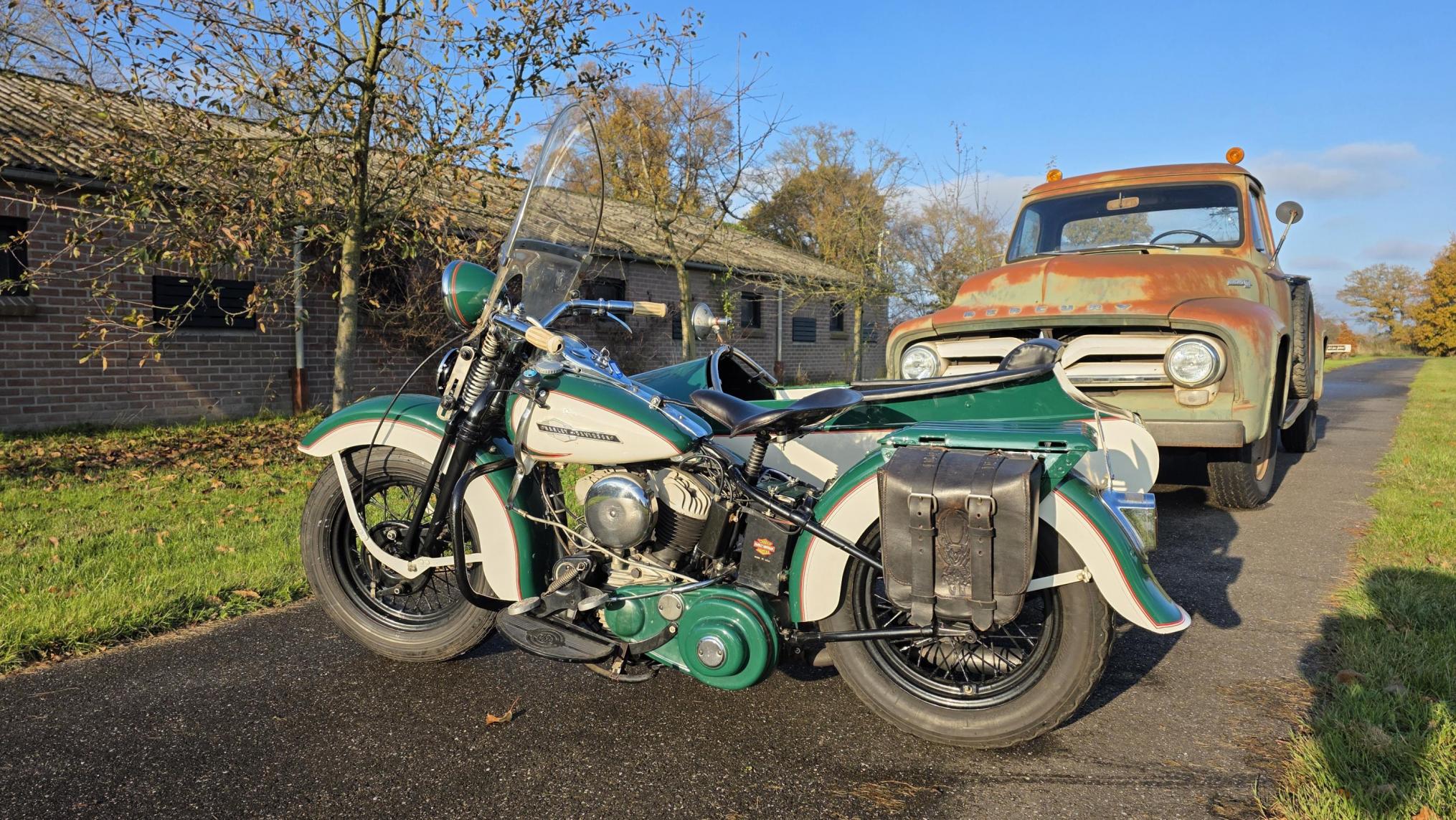Harley WLA 750cc 1942 with sidecar in fully restored comdition | Dutch ...
