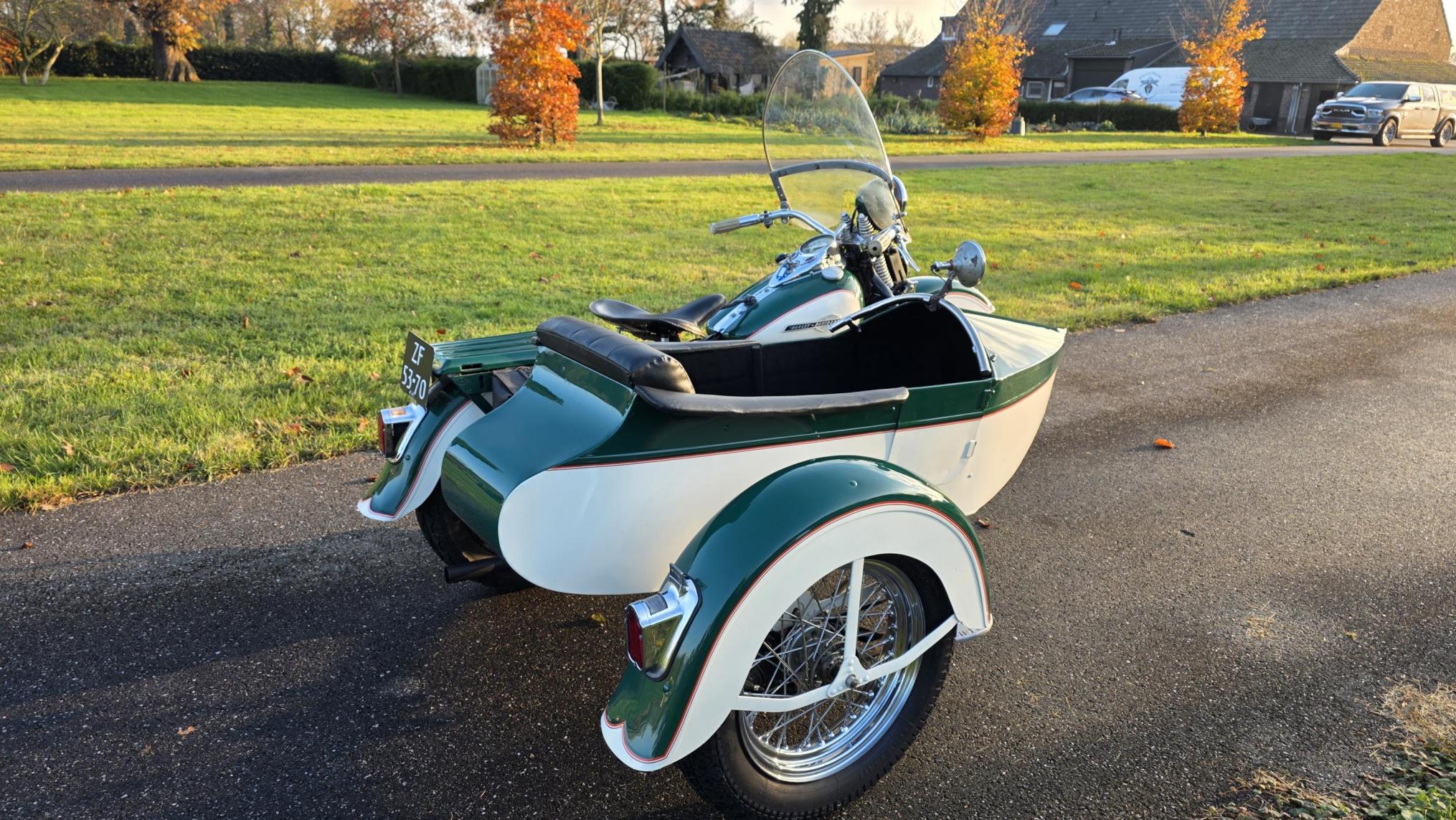 Harley WLA 750cc 1942 with sidecar in fully restored comdition | Dutch ...