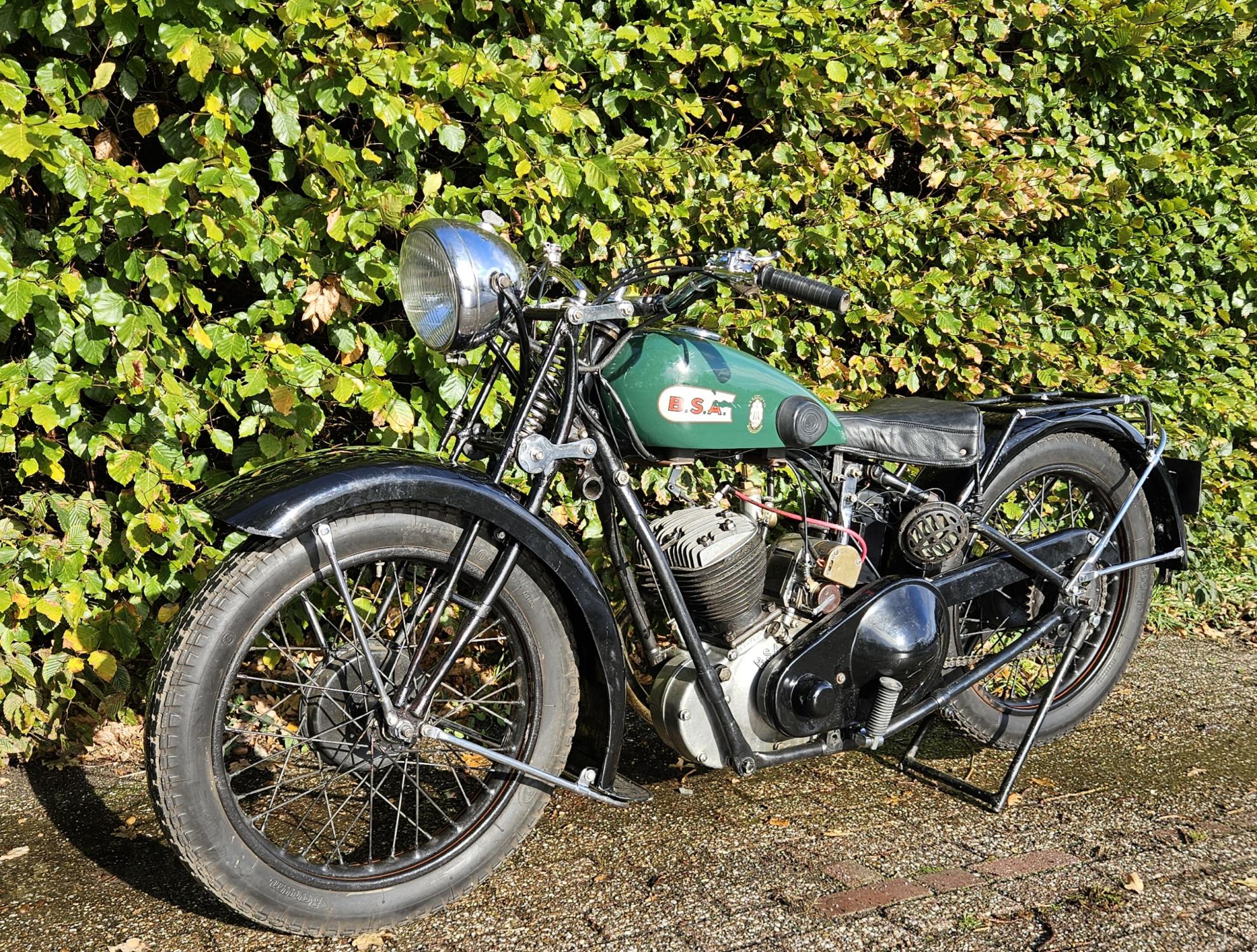 BSA Sloper 557cc 1931 big onecilinder great sound | Dutch Lion Motorbikes