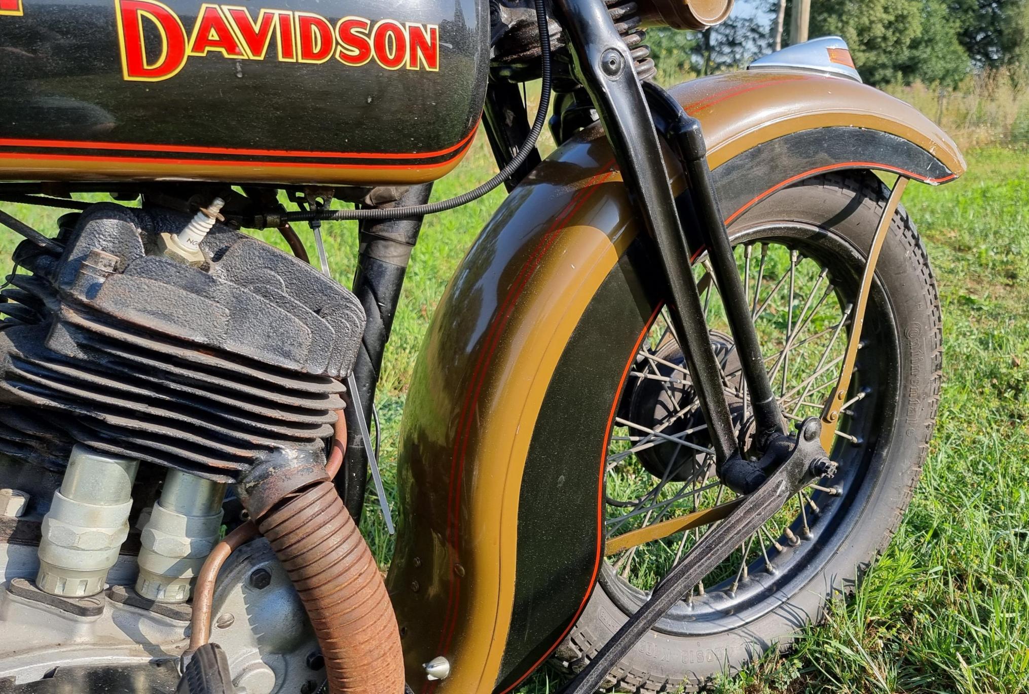 Ultra-rare 1936 Harley Davidson VH 80Ci 1340 with reverse only 305 ...