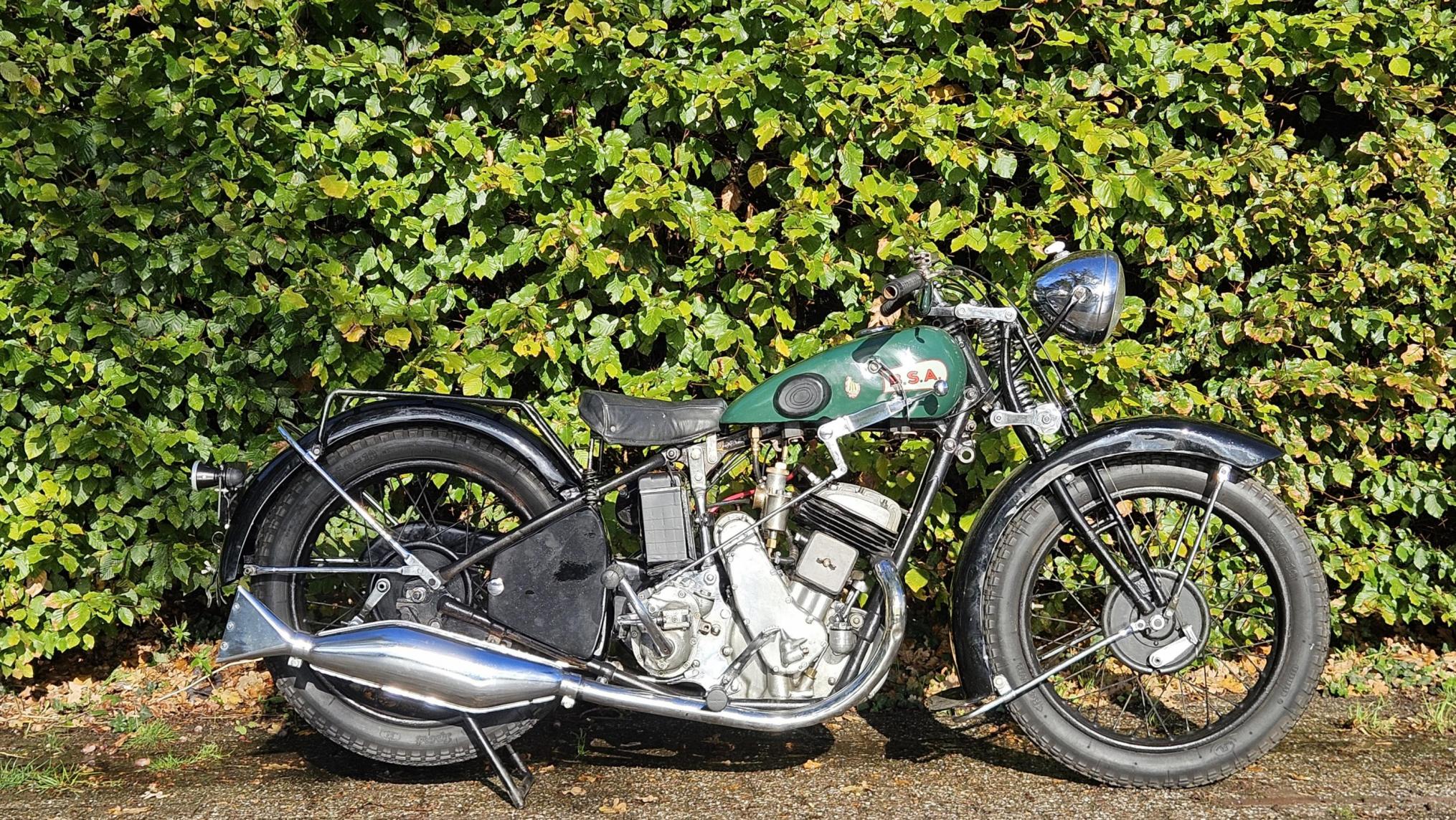 BSA Sloper 557cc 1931 big onecilinder great sound | Dutch Lion Motorbikes