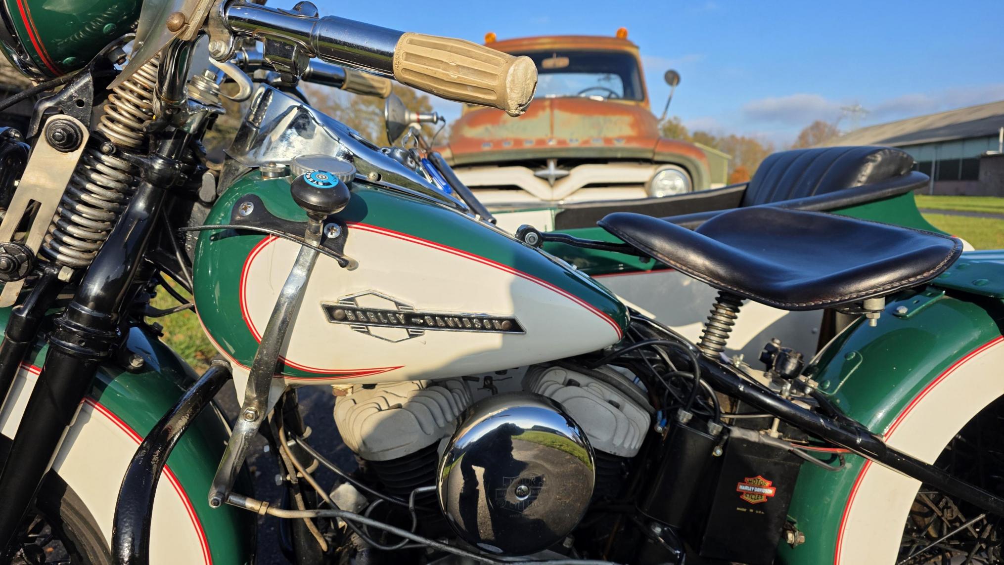 Harley WLA 750cc 1942 with sidecar in fully restored comdition | Dutch ...