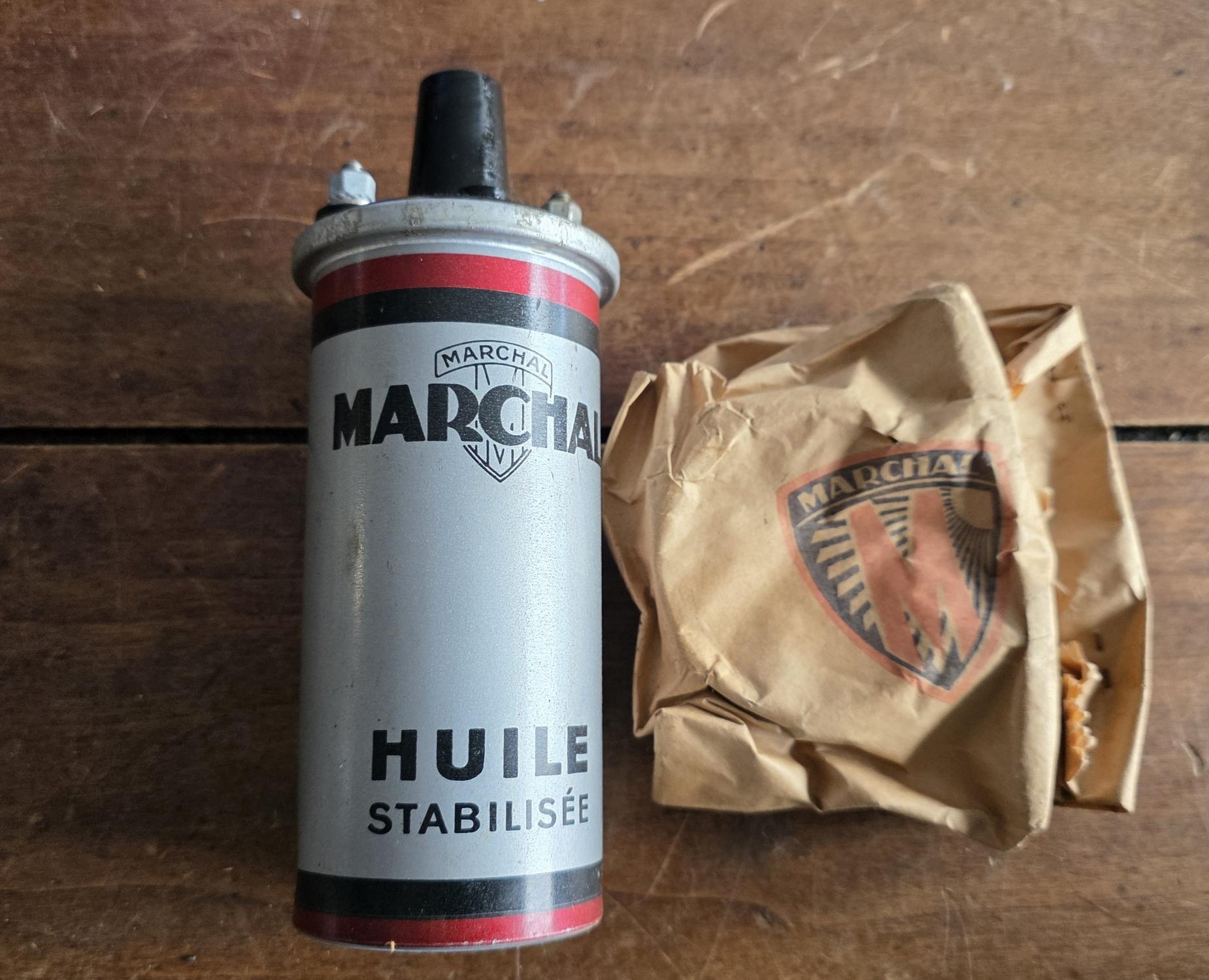 Marchall 6Volt Coil NOS ex french army with mount | Dutch Lion Motorbikes