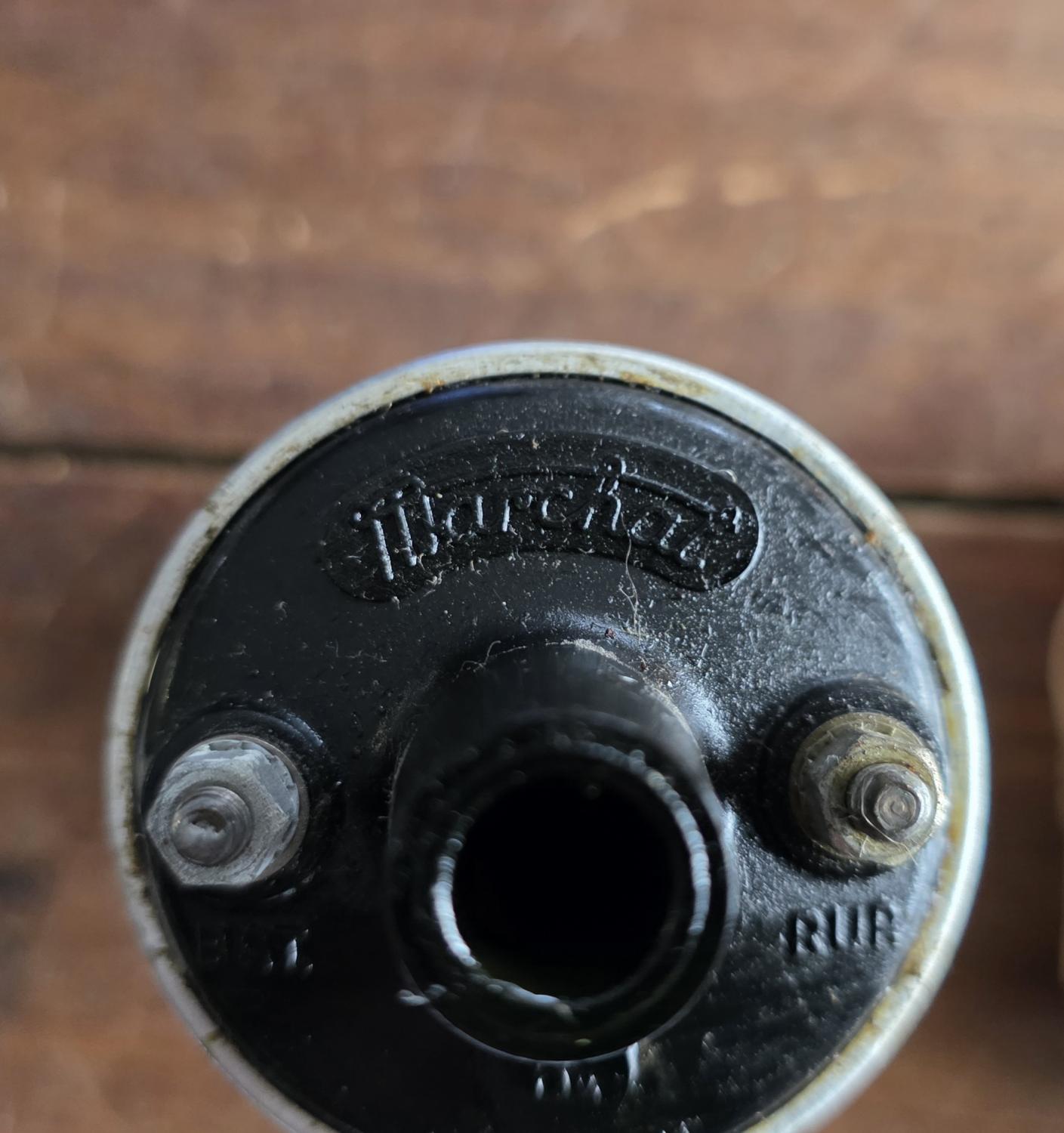 Marchall 6Volt Coil NOS ex french army with mount | Dutch Lion Motorbikes